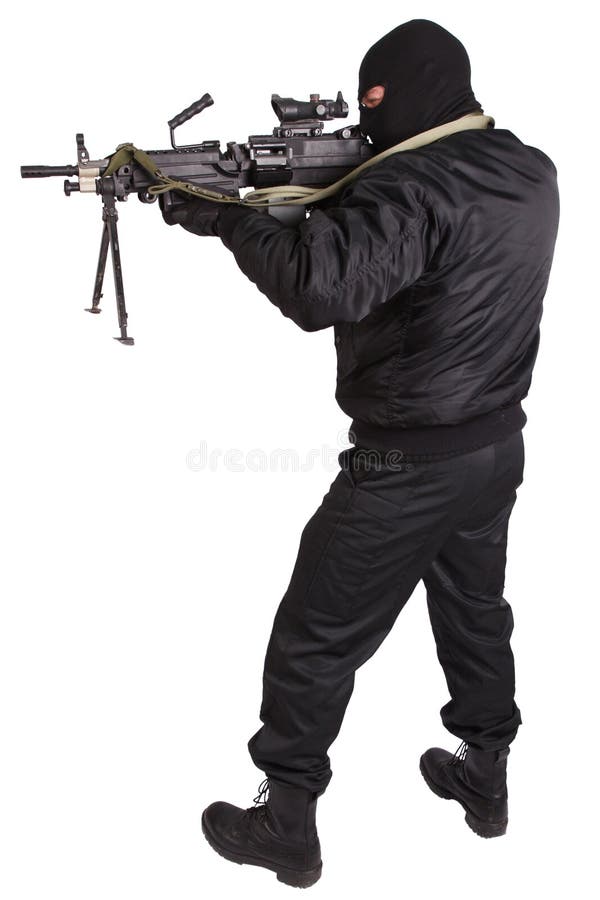 Commando stock photo. Image of shot, enforcement, black - 3307284
