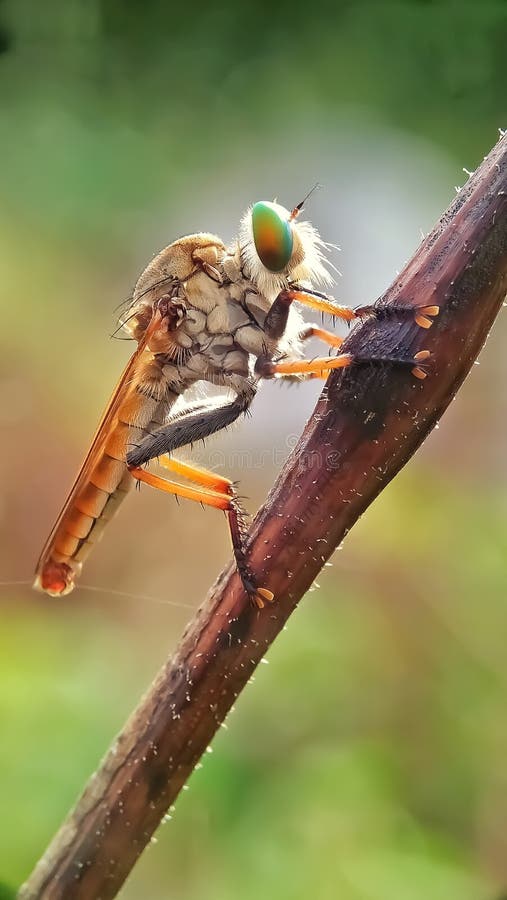 Robber Fly the Predator& X22; Stock Photo - Image of predator, insect ...
