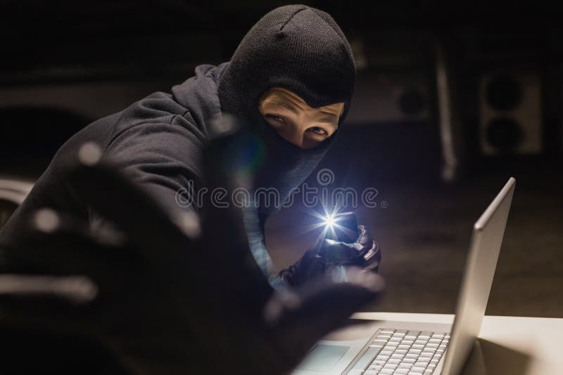 Hacker Touching a Smartphone Screen 1 Stock Image - Image of computer ...