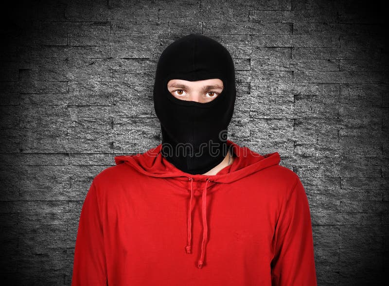 Fashion Robber With Pantyhose On Head, Glamorous Mask For Halloween ...