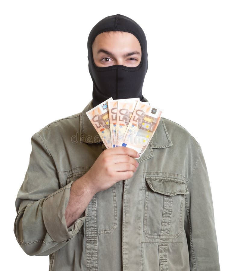 Masked Burglar Looking at Camera Stock Image - Image of awareness ...