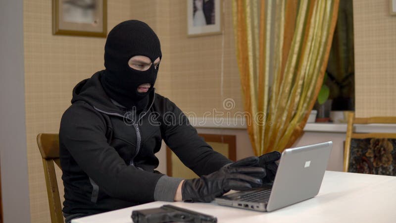A Robber Trying To Break Int Stock Image - Image of issue, alarm: 12853097