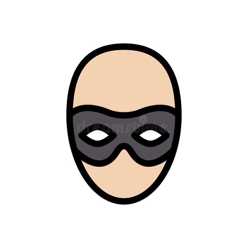 Robber Vector Line Colour Icon Stock Vector - Illustration of person ...