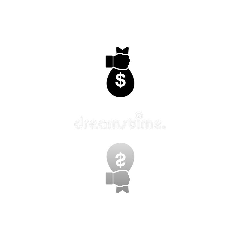 Robbery icon flat stock illustration. Illustration of internet - 138044611