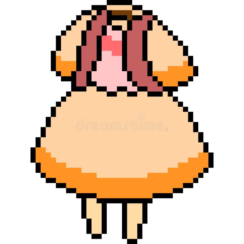 Robe D'art De Pixel De Vecteur Illustration de Vecteur - Illustration ...