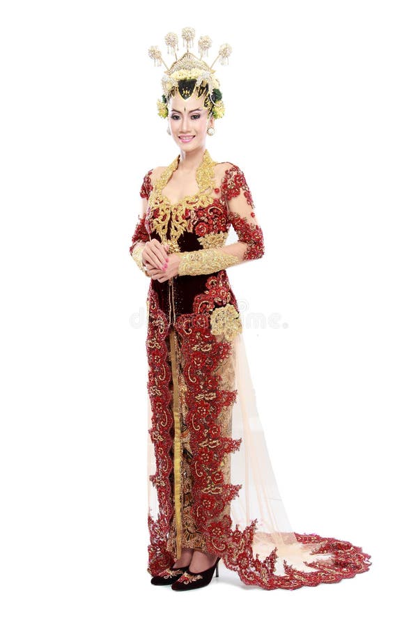 Robe De Mariage Traditionnelle De Femme De Java Image stock - Image du ...
