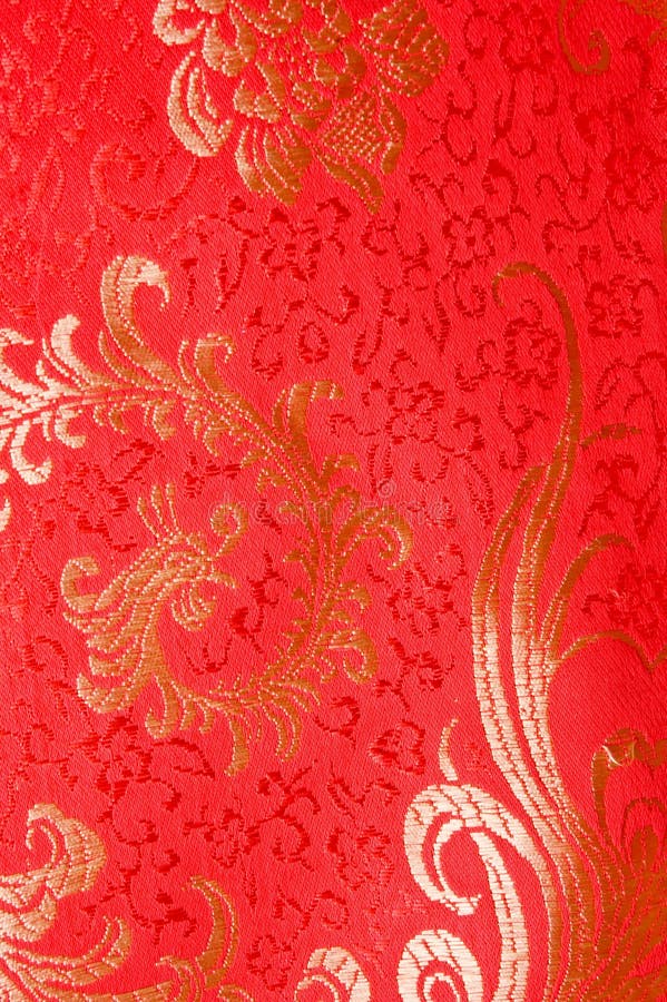 Robe En Soie De Chinois Traditionnel Rouge Photo stock - Image du ...