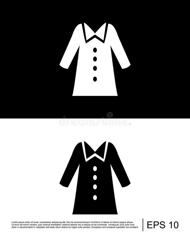 Robe Icon Vector Logo Template Stock Vector - Illustration of icon ...