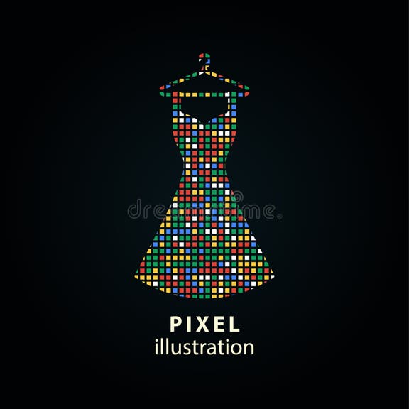 Robe - Illustration De Pixel Illustration de Vecteur - Illustration du ...