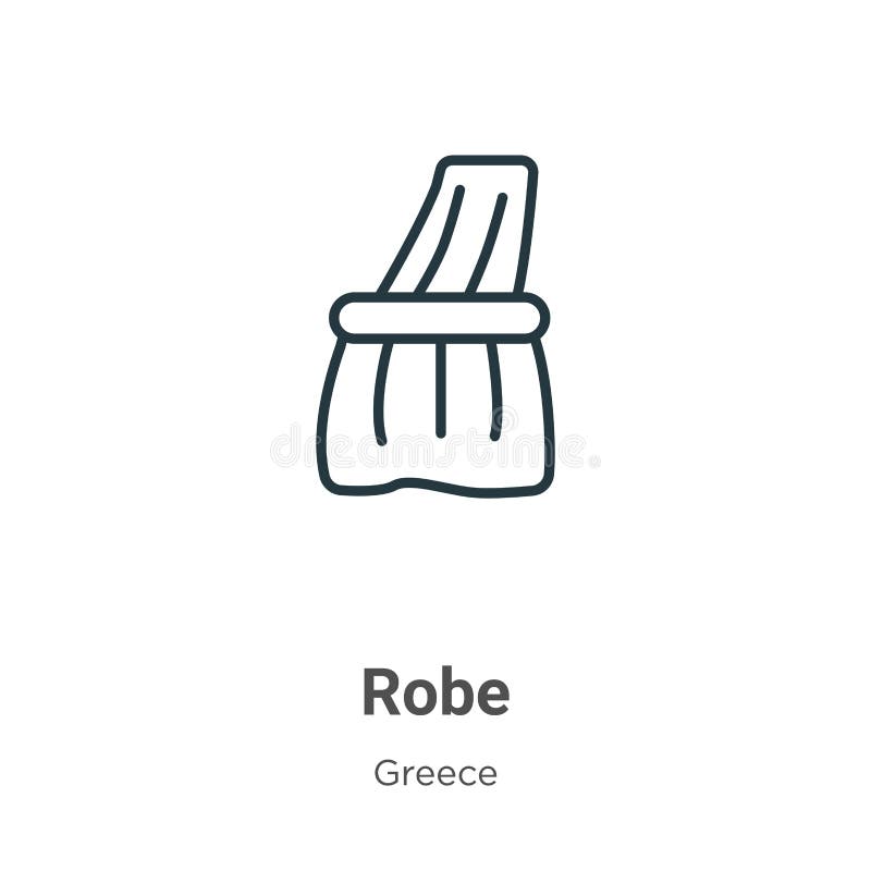 Robe Outline Stock Illustrations – 3,486 Robe Outline Stock ...