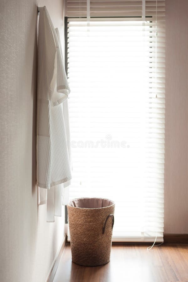 The Robe on Rack in the Dress Area Stock Photo - Image of resort ...