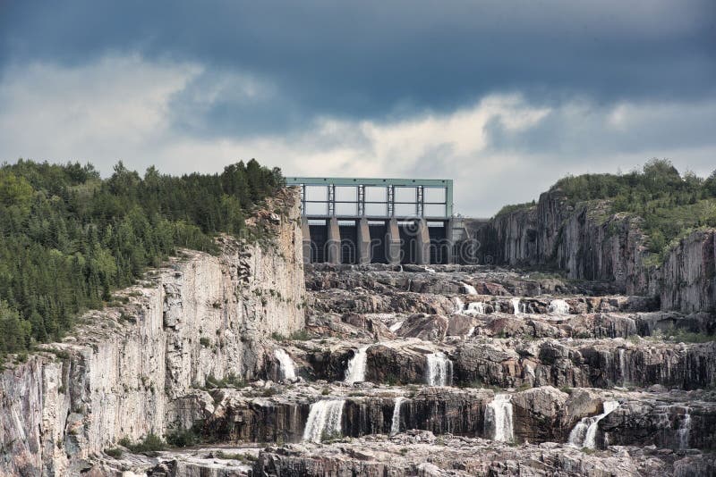 Robert-Bourassa Generating Station in Quebec, Canada Stock Photo - Image of gloomy, construction ...