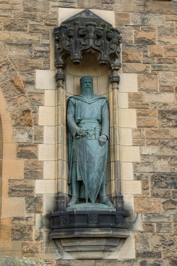 Robert the Bruce Statue in Edinburgh Castle Stock Image - Image of ...