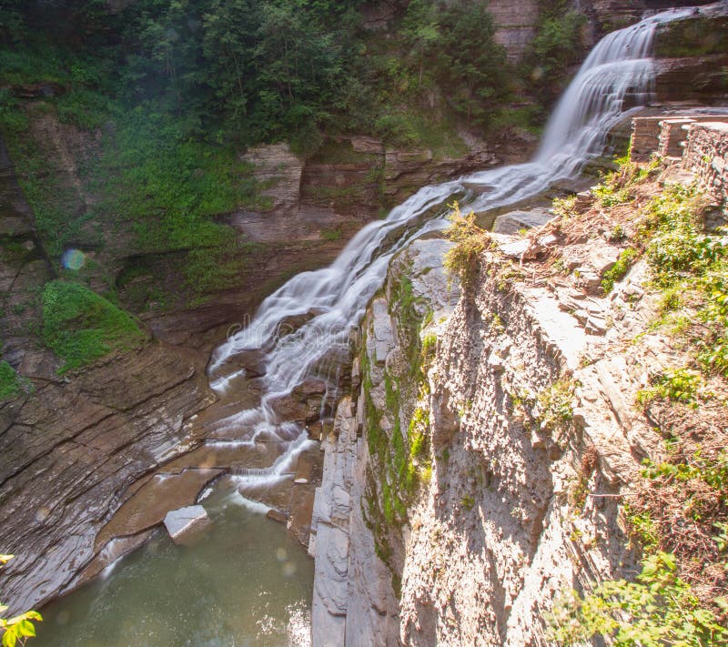 Lucifer Falls, Robert H Treman State Park, New York Stock Photo - Image ...