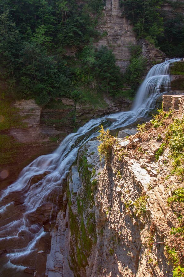 Lucifer Falls, Robert H Treman State Park, New York Stock Image - Image ...