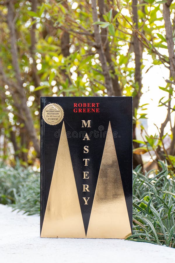 Robert Greene S Mastery Book in the Garden. Self-help Book Editorial ...