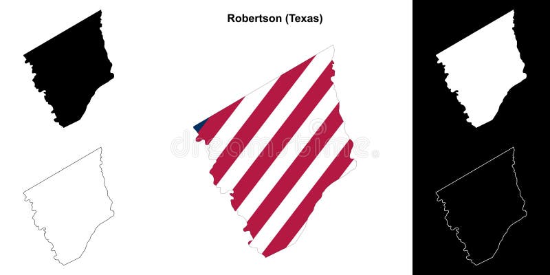 Robertson outline map stock vector. Illustration of area - 324148445