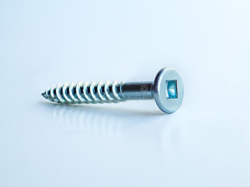 Robertson Square with Countersunk Head Stock Photo - Image of pointy ...