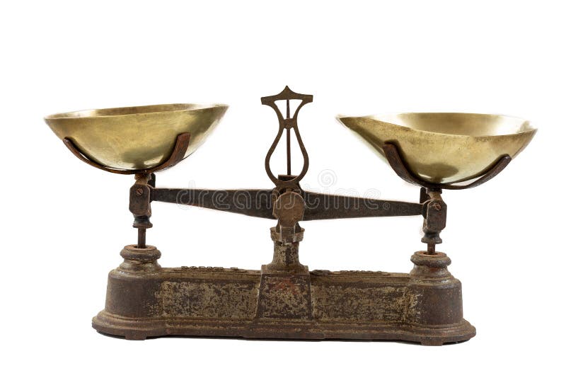 Roberval Balance Isolated White Background Stock Photos - Free ...