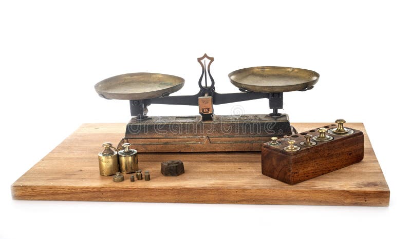 Roberval Balance with Weight Stock Photo - Image of brass, asia: 231505572