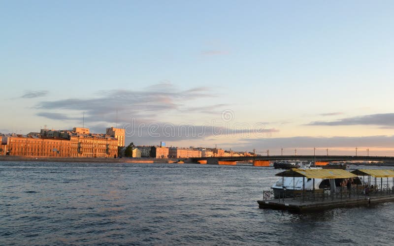 The Robespierre Embankment in St.Petersburg Stock Image - Image of ...