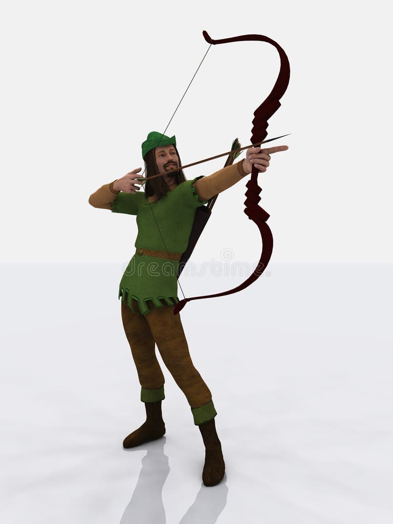 Robin Hood Arrow Bow Stock Illustrations – 515 Robin Hood Arrow Bow ...