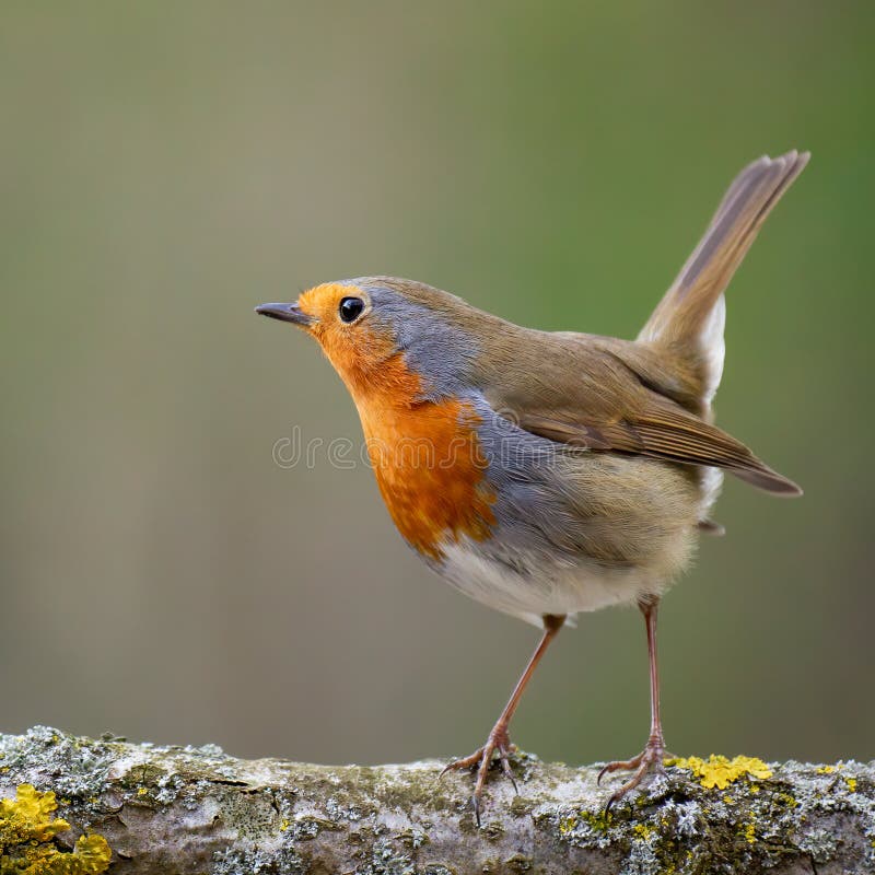A Robin Sitting on a Branch Stock Photo - Image of robin, close: 177185614