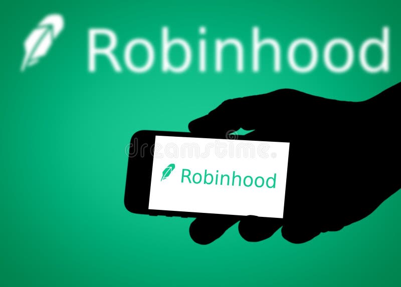 Robinhood Logo on Mobile Device Editorial Image - Illustration of ...