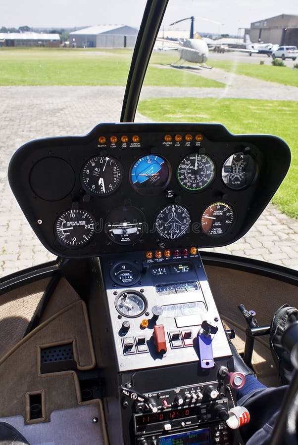 Robinson R44 - Controlebord Stock Afbeelding - Image of cockpit ...