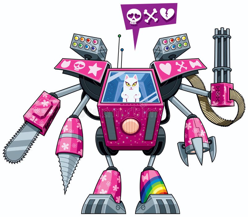 Girly Robot Stock Illustrations – 16 Girly Robot Stock Illustrations ...