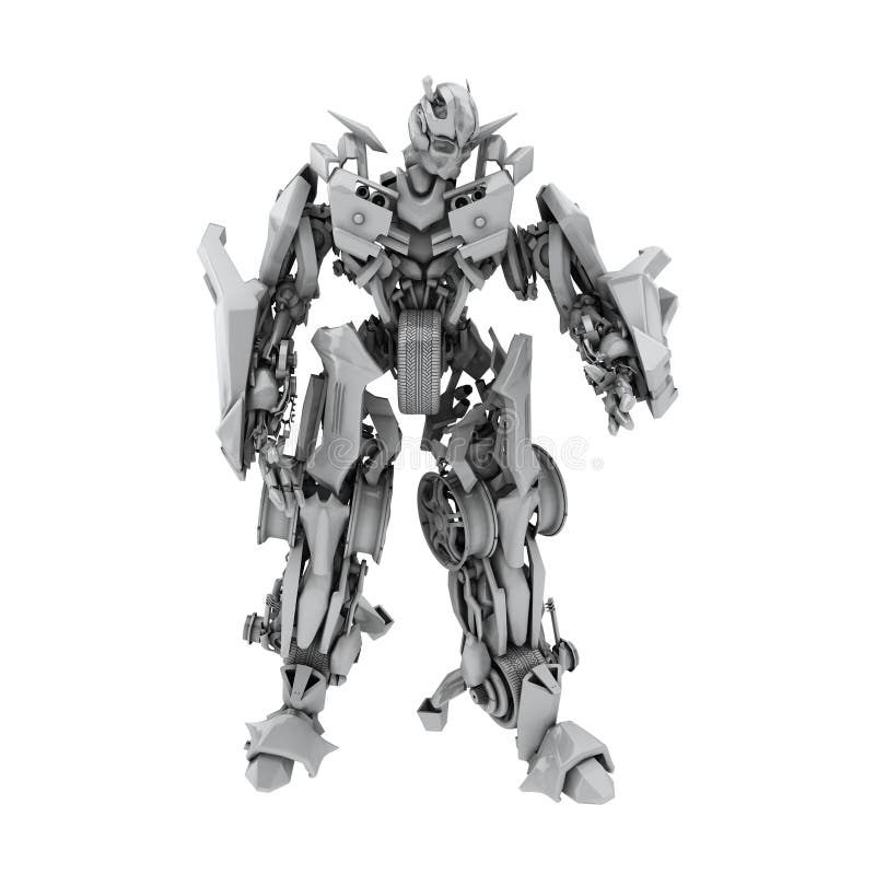 Robot stock illustration. Illustration of fantasy, humanoid - 14011771