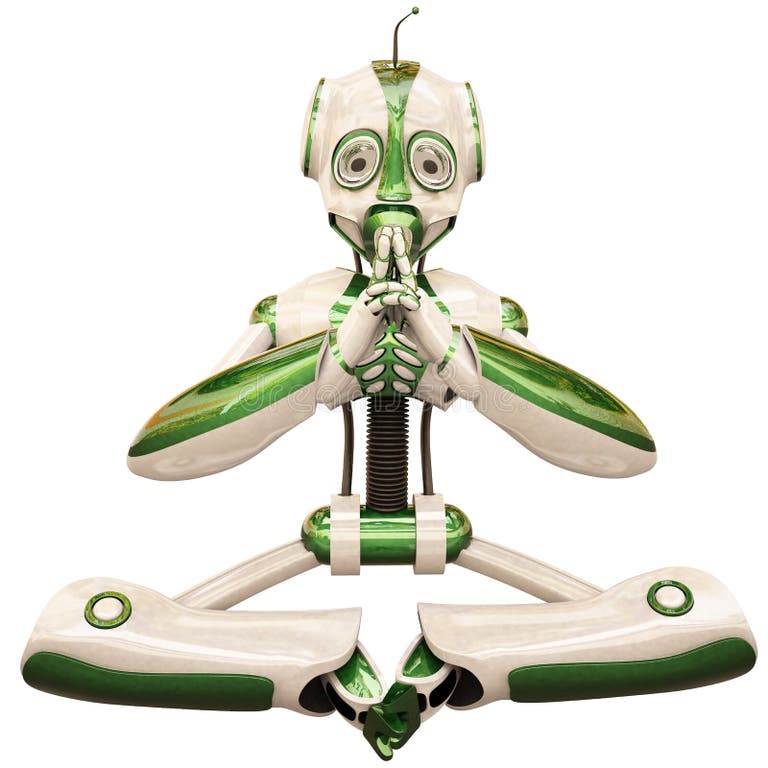 Meditation Robot Stock Illustrations – 727 Meditation Robot Stock ...