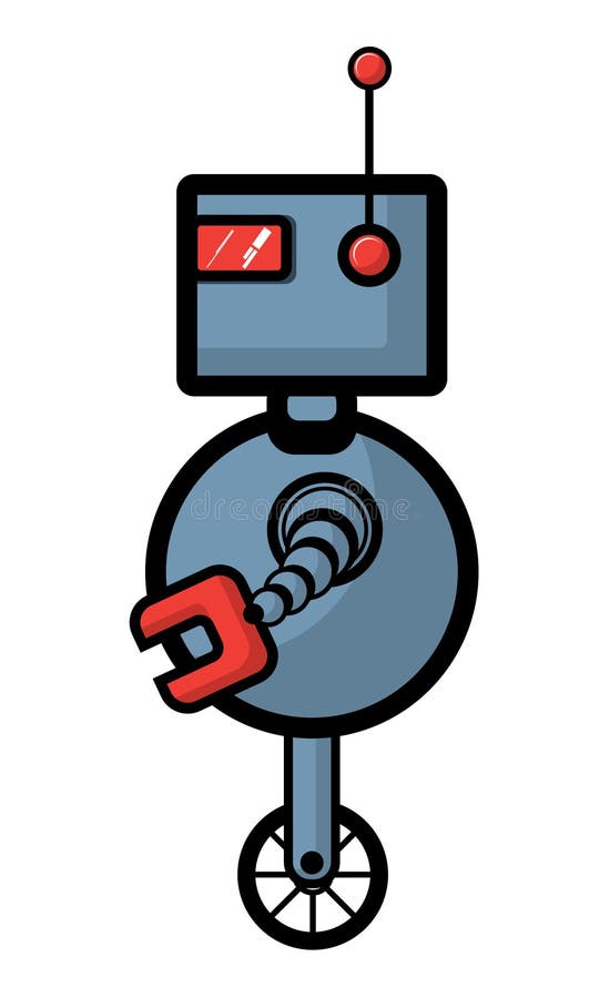 Robot stock vector. Illustration of square, technology - 17772934