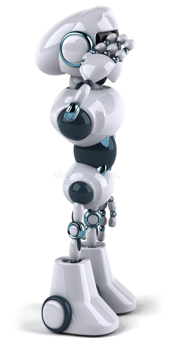 Robot stock illustration. Illustration of salute, future - 18167040