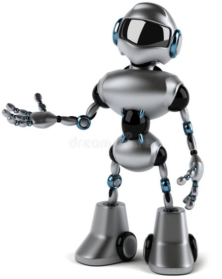 Robot stock illustration. Illustration of robot, salute - 22026953
