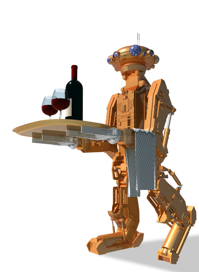 Serving Robot Stock Illustrations – 1,107 Serving Robot Stock ...