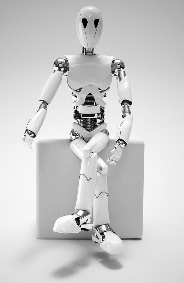 Pointing robotic arm stock illustration. Illustration of robot - 28891198
