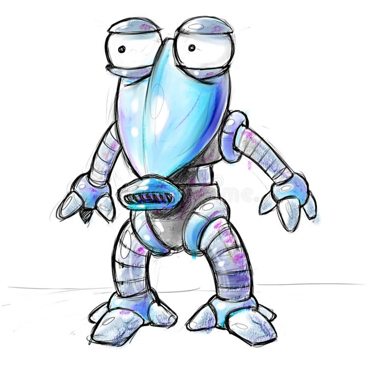 Hand Draw Robot Stock Illustrations – 1,326 Hand Draw Robot Stock ...