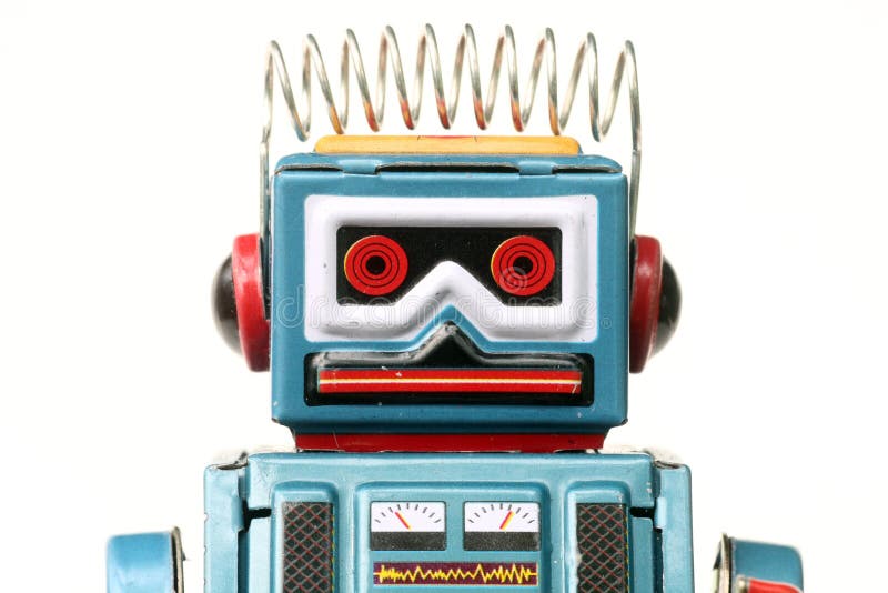 Two toy robots stock photo. Image of toys, robots, retro - 571036