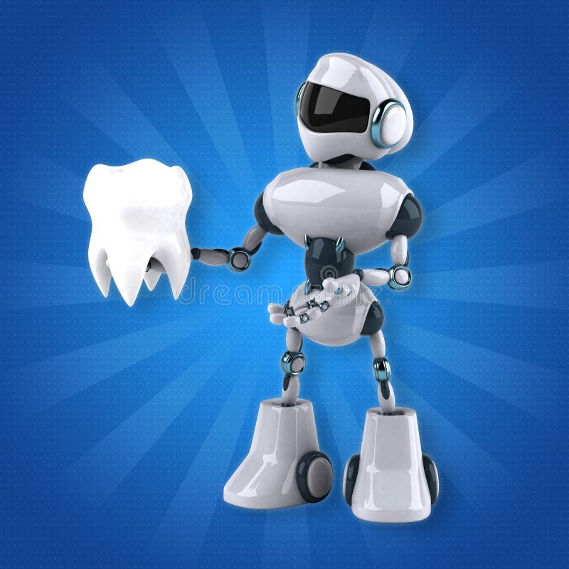 Robot stock illustration. Illustration of metal, tooth - 71556847