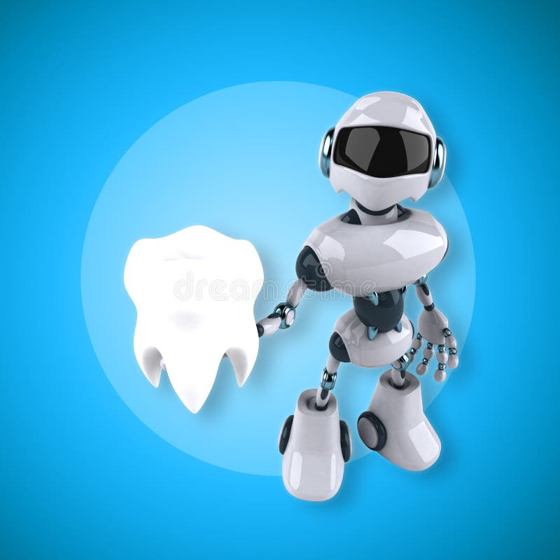 Robot Acute Toothache, Dentistry and Medicine. Tooth Hurts Stock Vector ...