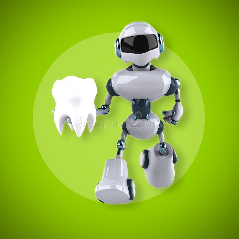 Robot stock illustration. Illustration of teeth, tooth - 83582167