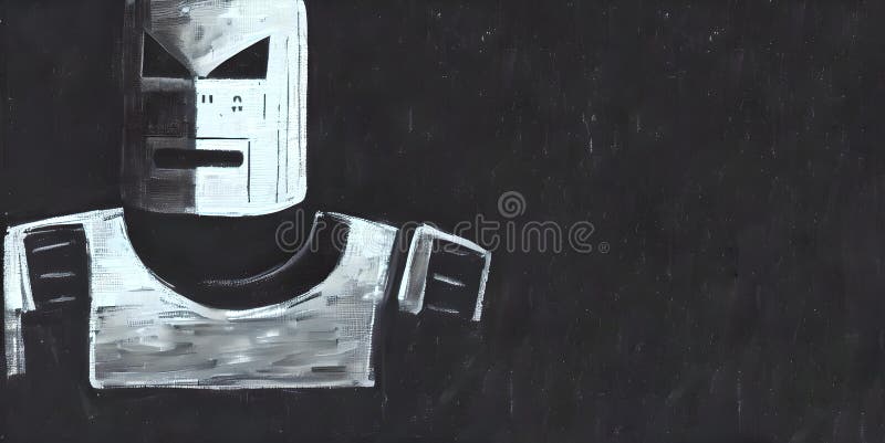 Robot Abstract Art. Generative AI Stock Illustration - Illustration of ...