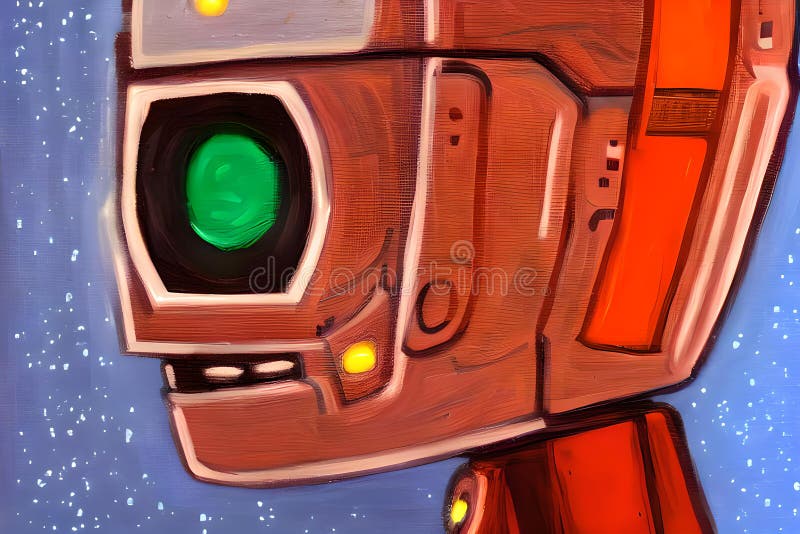 Robot Abstract Art. Generative AI Stock Illustration - Illustration of ...