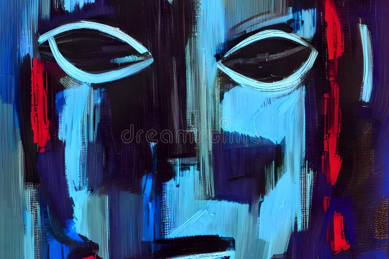 Robot Abstract Art. Generative AI Stock Illustration - Illustration of ...