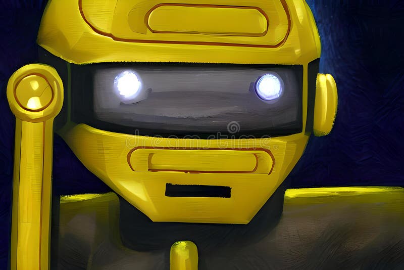 Robot Abstract Art. Generative AI Stock Illustration - Illustration of ...