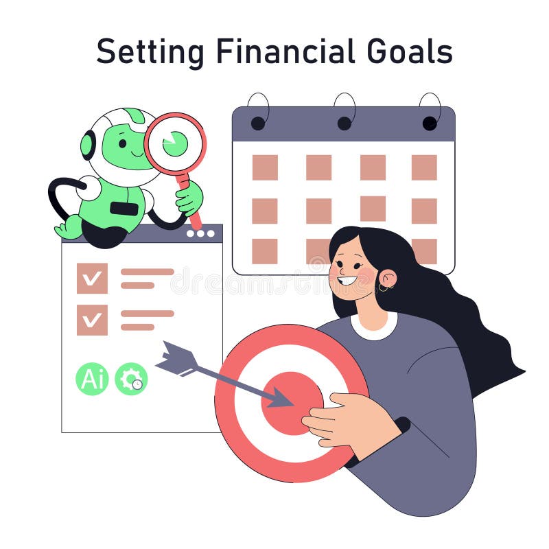 Robot Adviser. Flat Vector Illustration Stock Vector - Illustration of ...