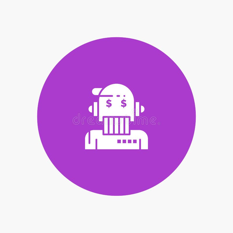 Robot Advisor Adviser Advisor Algorithm Analyst Turquoise Highlight Circle Point Vector Icon
