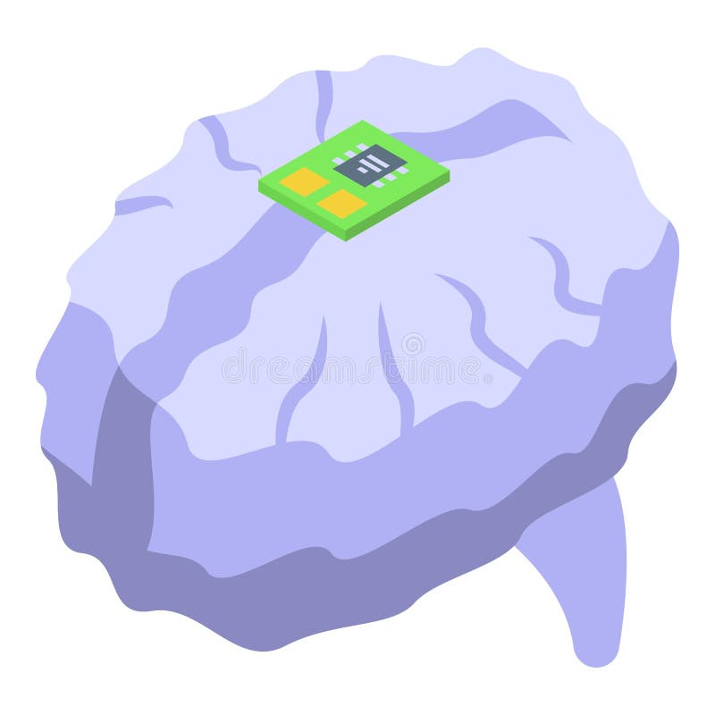 Robot Ai Brain Icon Isometric Vector. Exoskeleton Suit Stock Vector ...