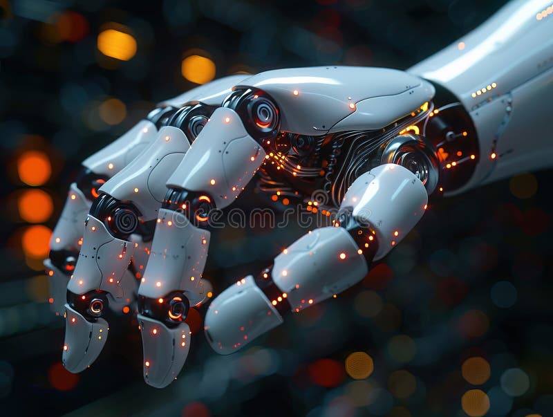 Robot Ai Hand Future Background Technology Artificial Arm Humanoid ...
